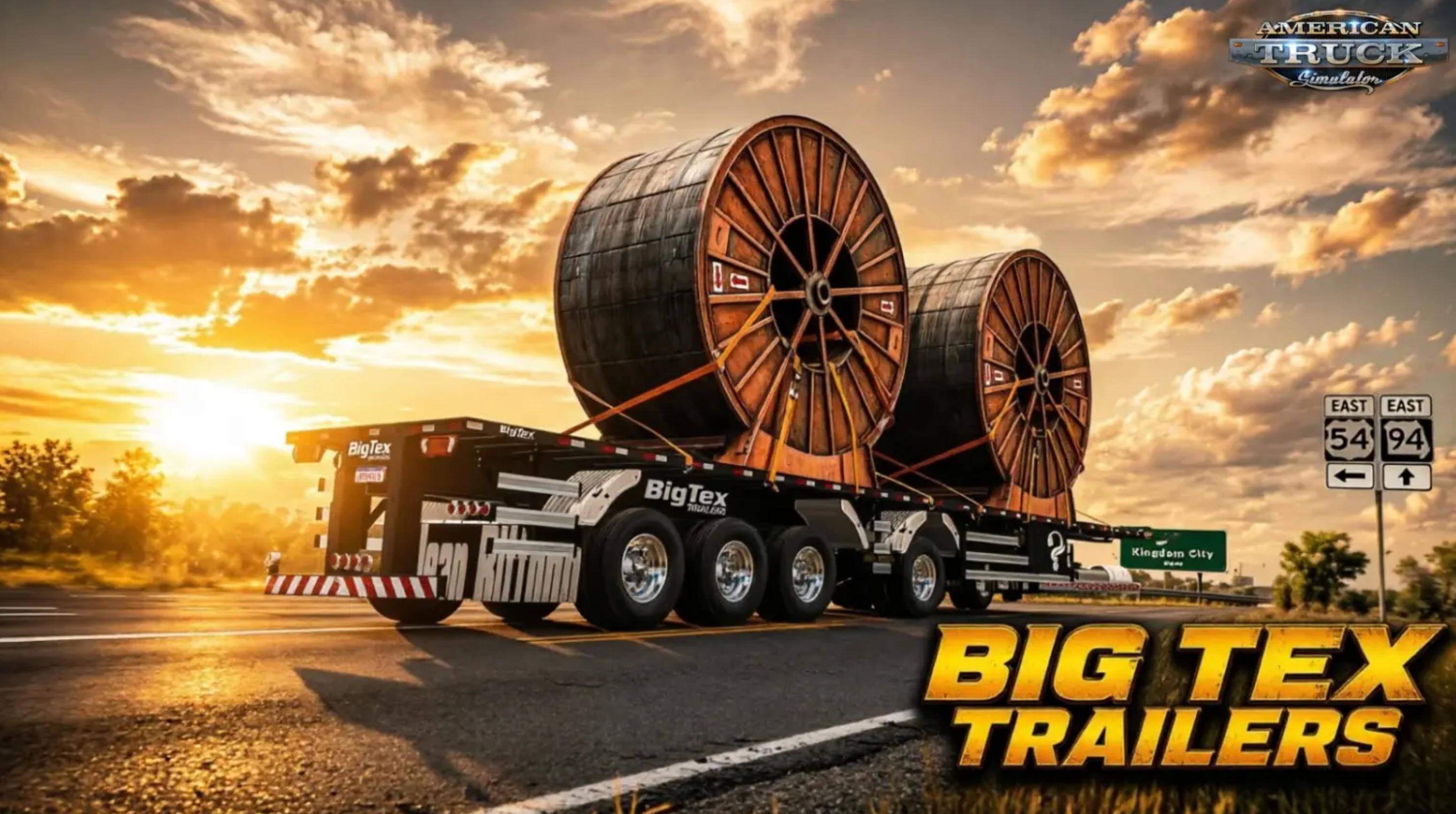 Big Tex Trailers v2.0 (1.60.x) Mod - ATS Mod | American Truck Simulator Mod