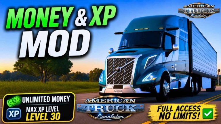 Money & XP Mod v1.60 Mod - ATS Mod | American Truck Simulator Mod