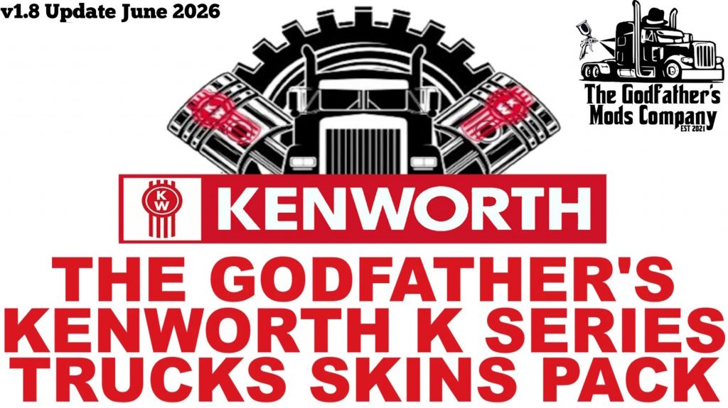 The Godfather's Kenworth K Series Skins Pack v1.8 Mod - ATS Mod ...